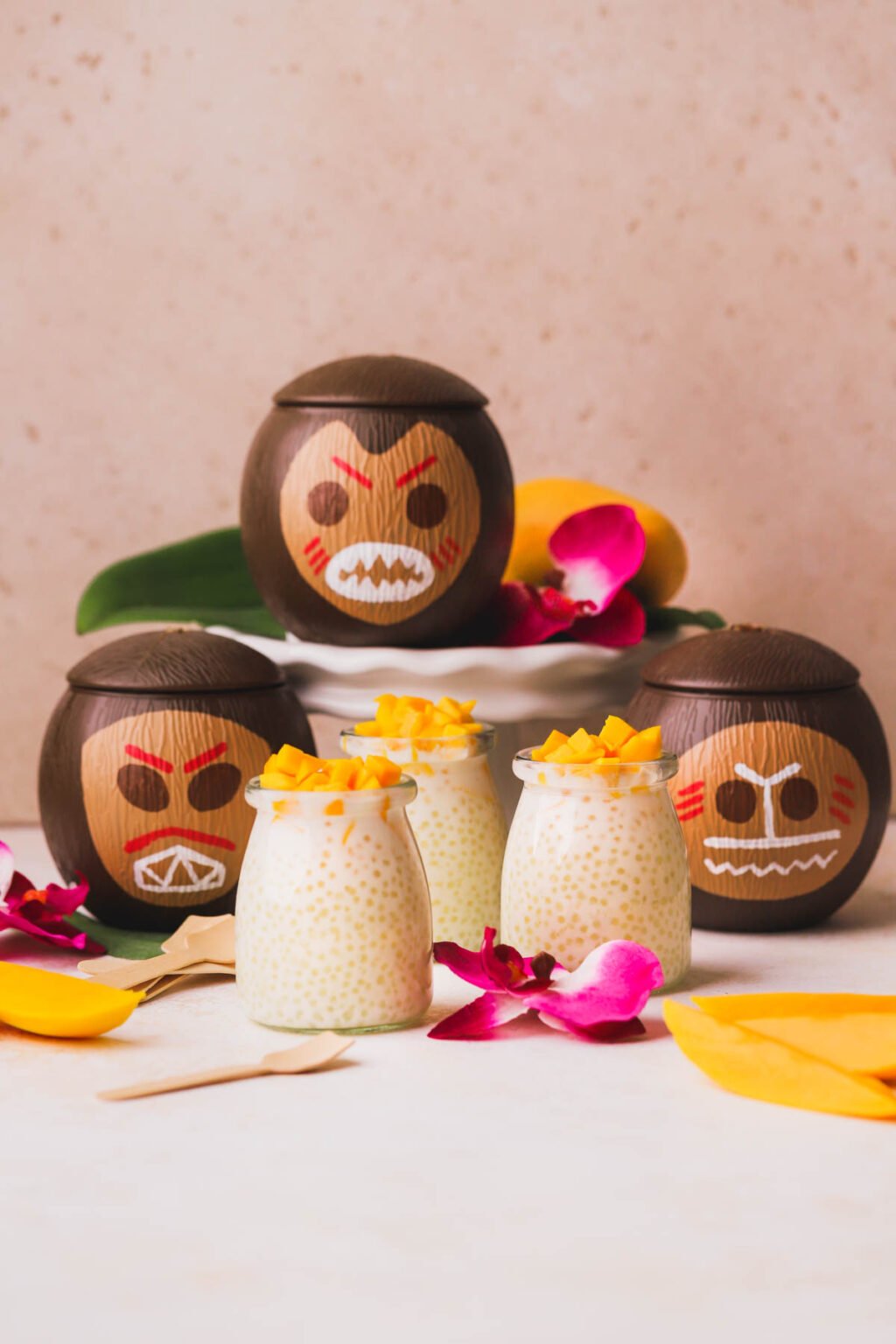 Coconut Sago with Mango - The Epicurean Mouse