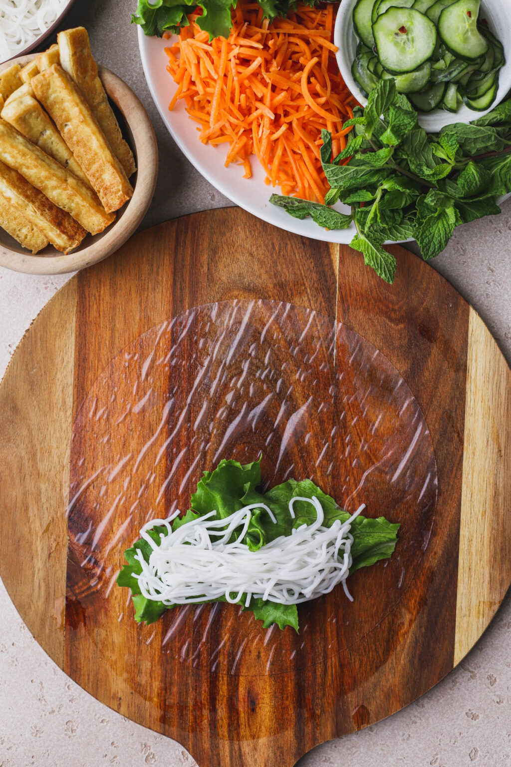 Vegan Rice Paper Rolls - The Epicurean Mouse
