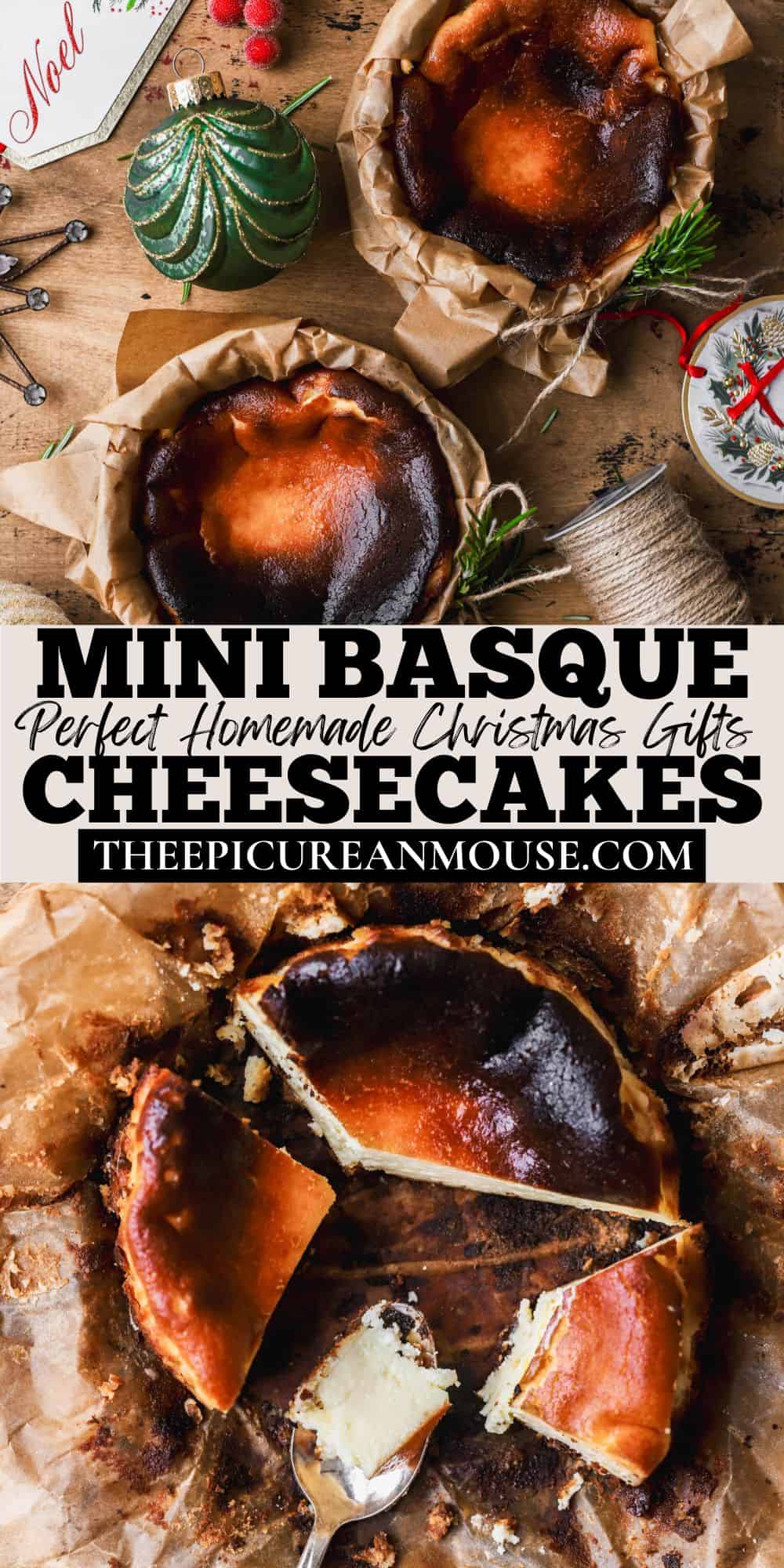 Mini Basque Cheesecakes - The Epicurean Mouse