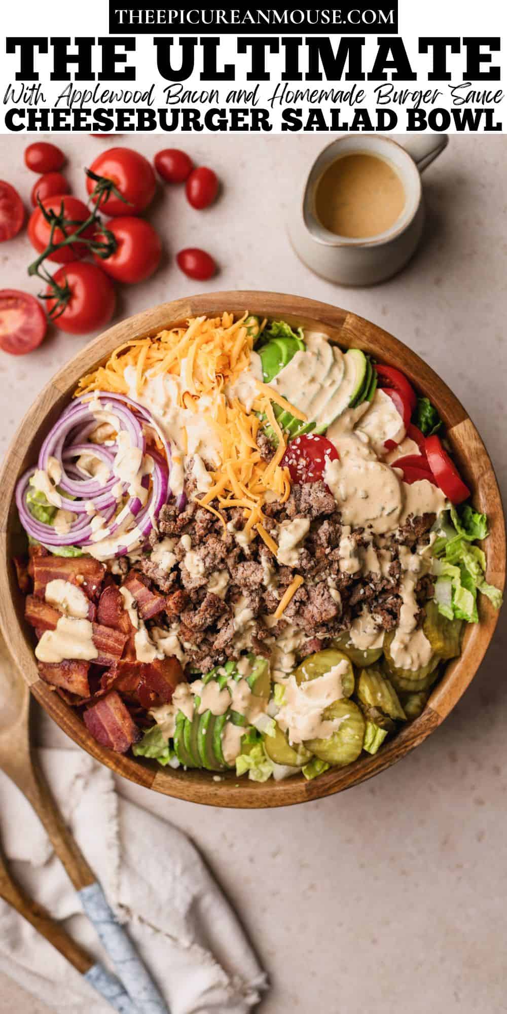 Deconstructed Burger Bowl - The Epicurean Mouse