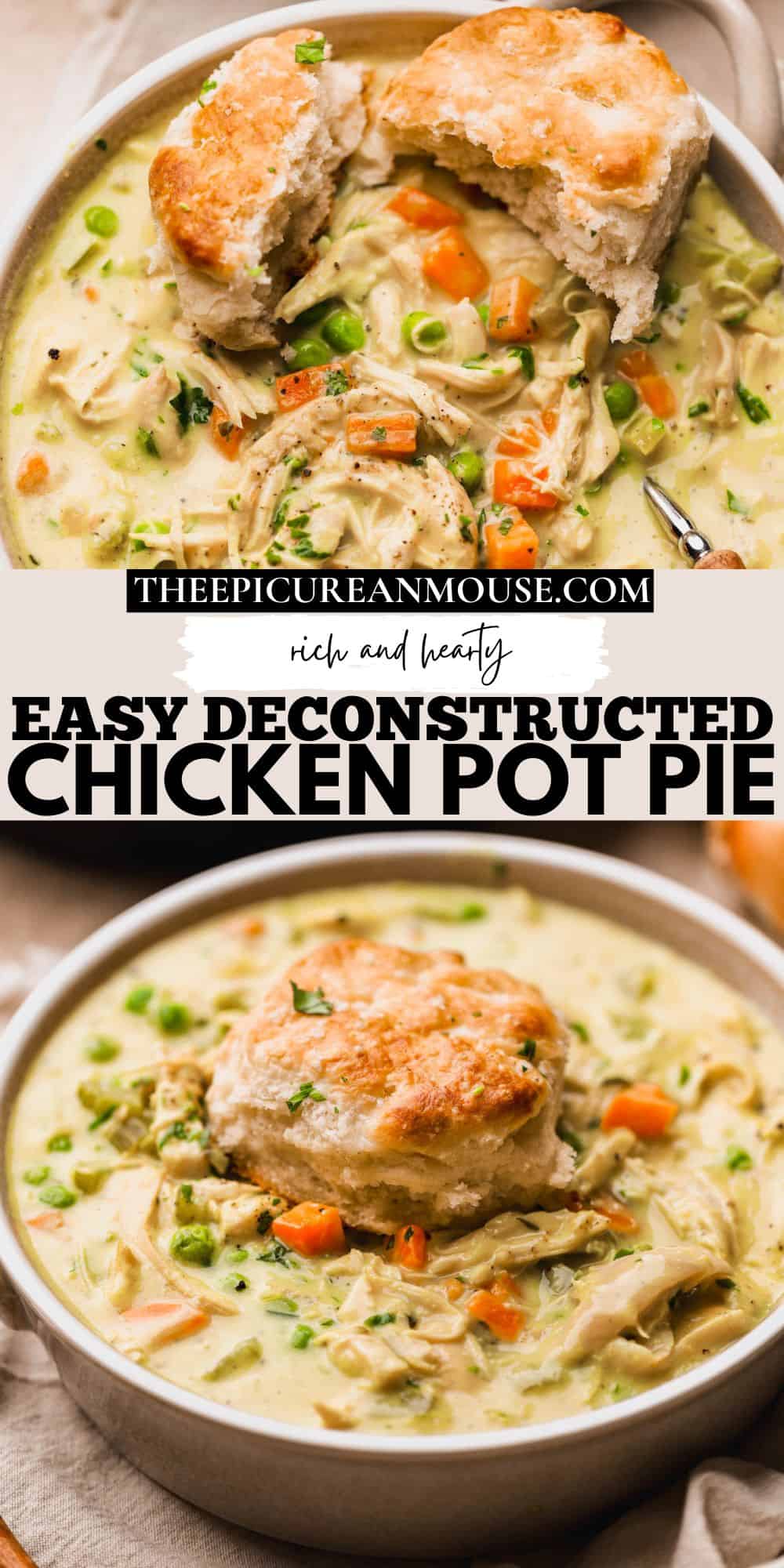 Deconstructed Chicken Pot Pie - The Epicurean Mouse